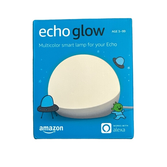 Amazon | Accents | Echo Glow Multicolor Smart Lamp Works With Alexa Nib ...